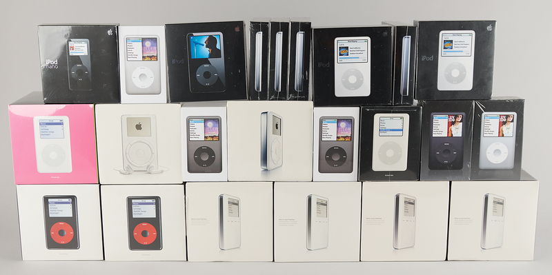 Apple iPod Collection of (23) Unopened, Factory Sealed iPods - From