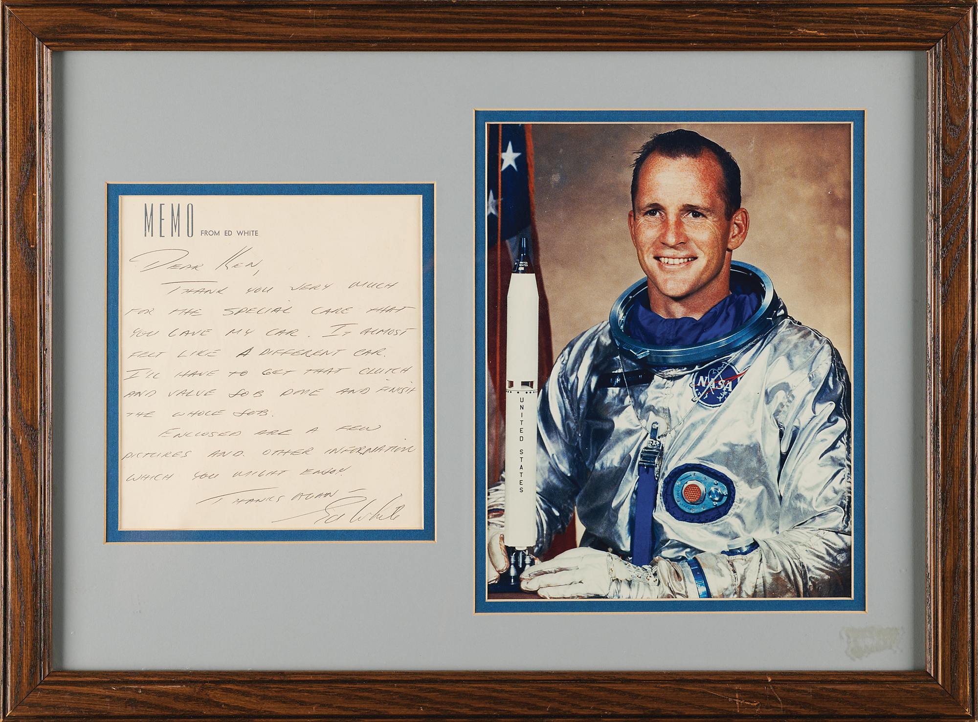 Edward H. White II Autograph Letter Signed | RR Auction