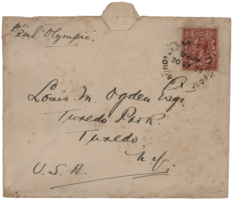 Arthur Rostron Autograph Letter Signed to a Titanic Disaster
