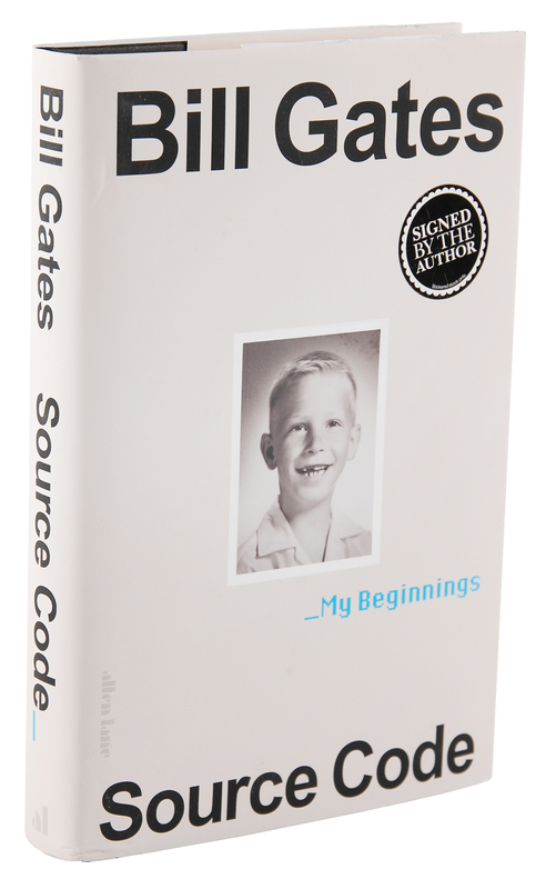 Bill Gates Signed Book - Source Code | RR Auction